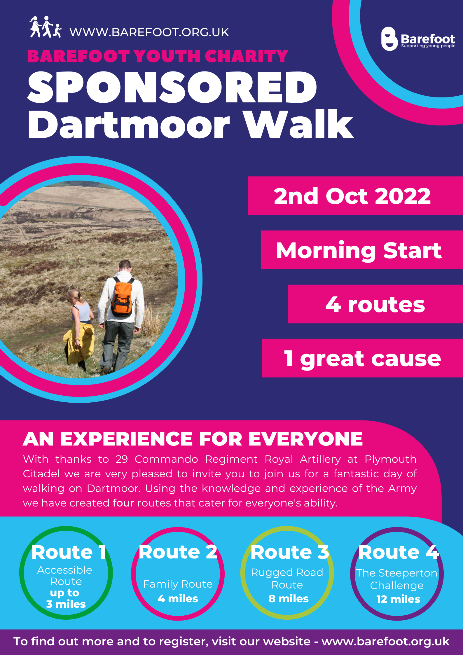Barefoot Dartmoor Walk - Plymouth Bus